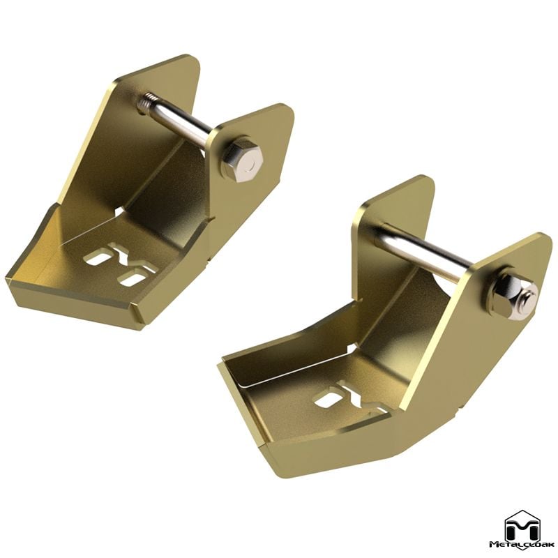 JL Wrangler Rear Bolt On Shock Bracket Skid Plate, Pair - 6392 ...